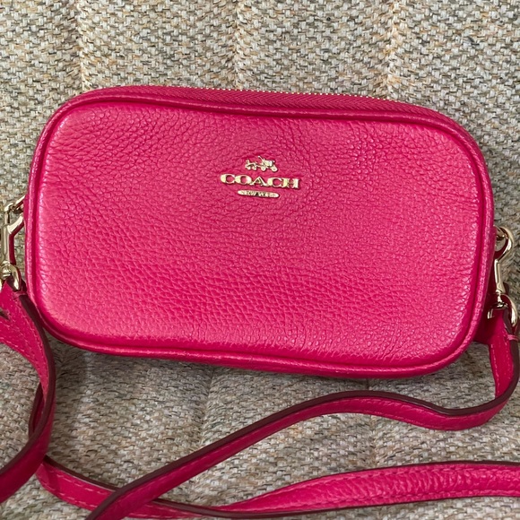 Coach | Bags | Rare Coach Bright Pink Mini Crossbody Bag | Poshmark